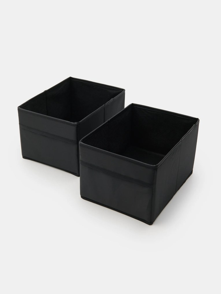 Sinsay - Skládací organizéry do skříně 2 pack - černá
