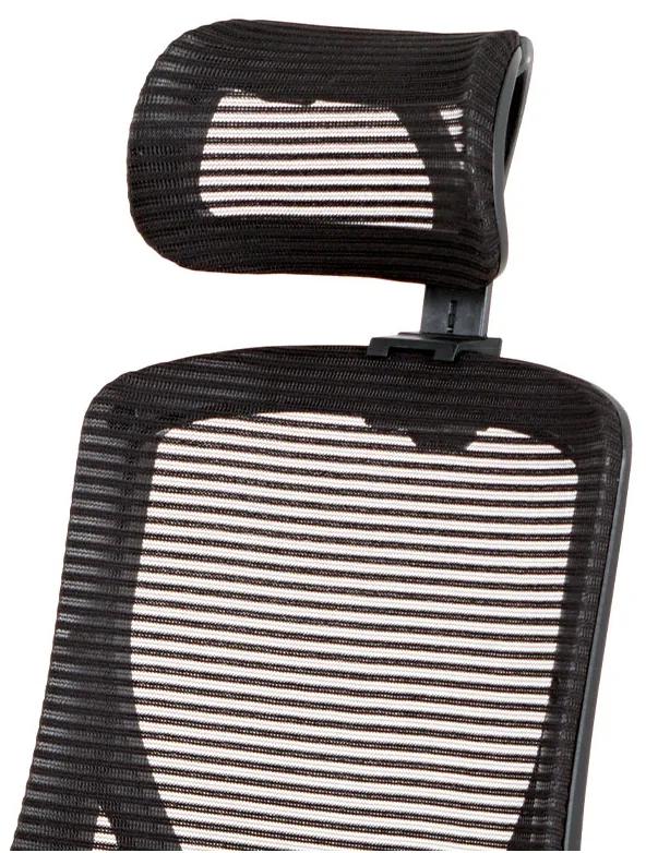 Kancelářská ergonomická židle SPINE — látka, černá