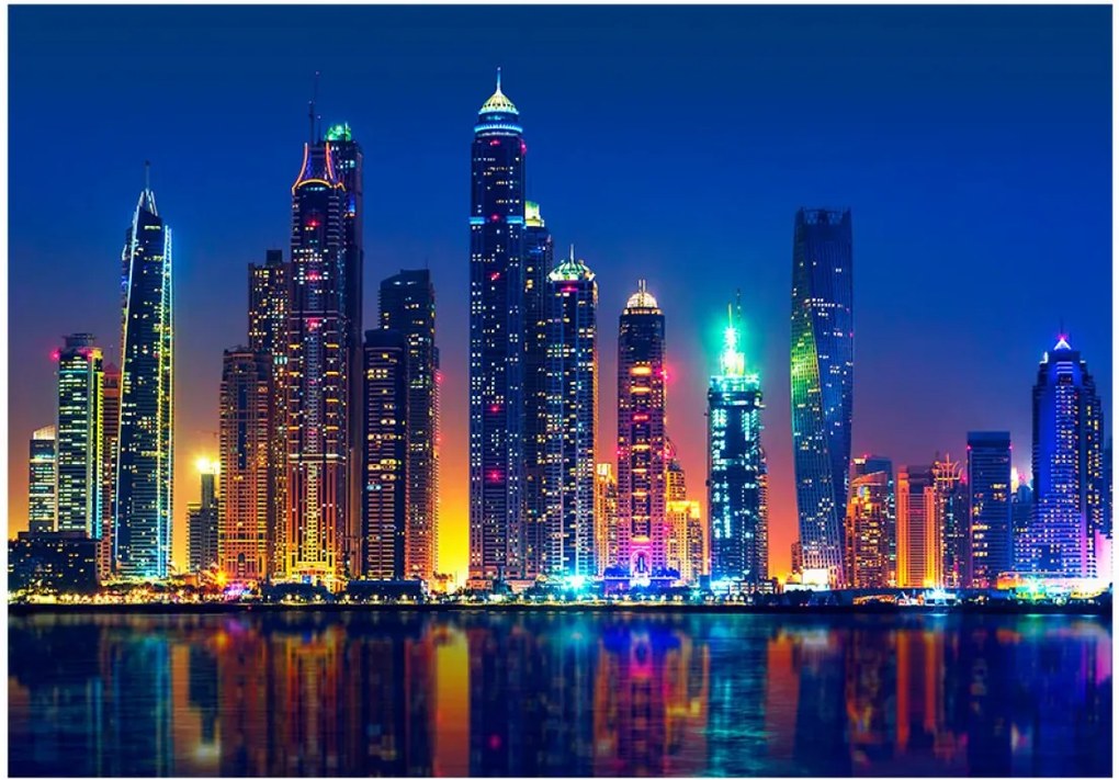 Noční město - Dubaj (450x315 cm) - Murando DeLuxe