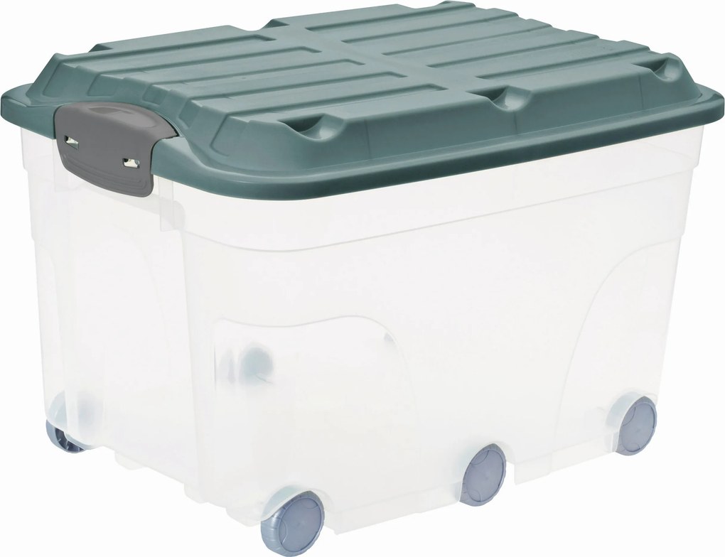 XXXLutz BOX S VÍKEM 57 l l Rotho - Stohovatelné boxy - 003294043201