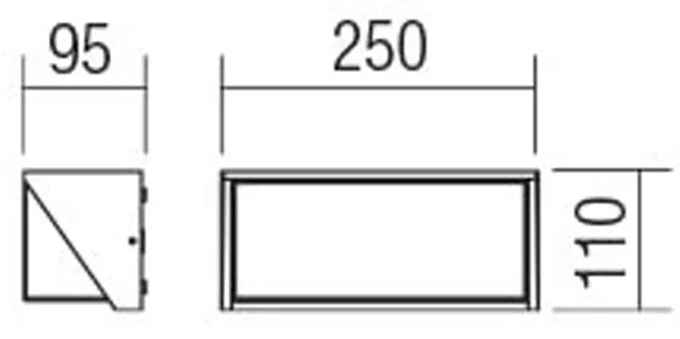 Redo 90237 nástěnné LED svítidlo Spectra matně bílé, 16W, 3000K, 25cm