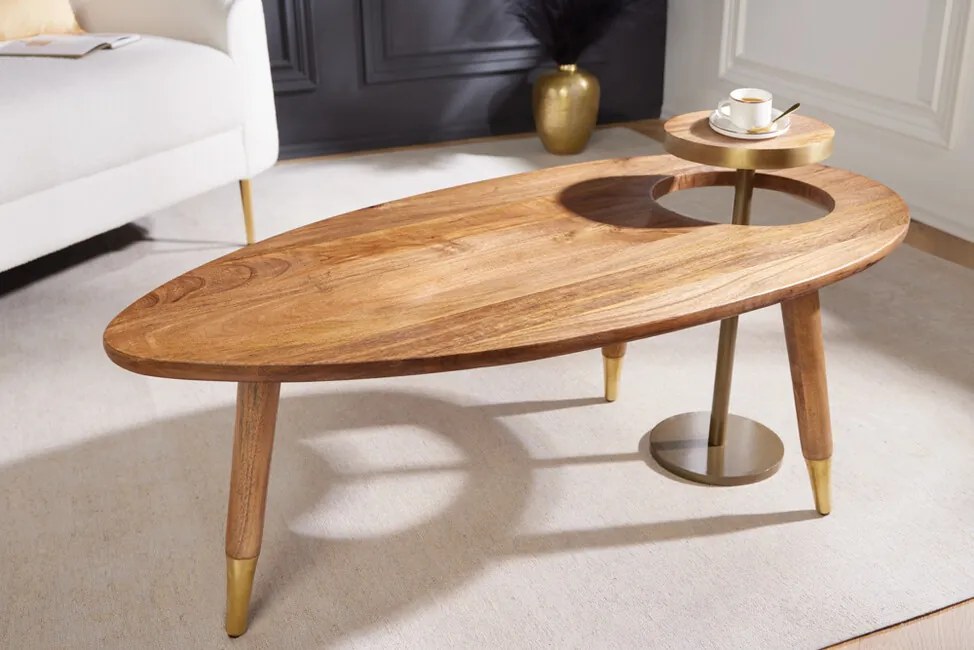 Designový konferenční stolek z masivu Gatsby Mango 110cm
