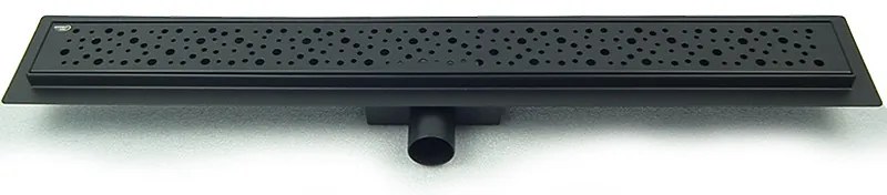 BPS-koupelny Sprchový odtokový žlab DL01 WAVE G5 HYD-2672 70 cm, černý