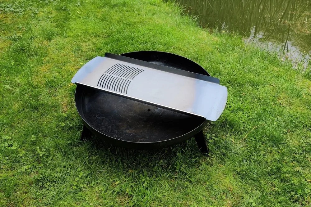 Grilovací plát na přenosné ohniště Ø 80 cm ✔ Nerez