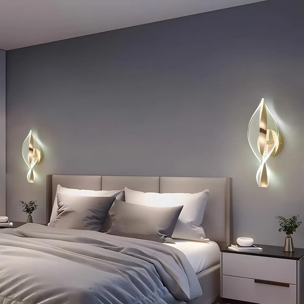 Toolight Toolight, LED nástěnné svítidlo 5W, 4000K, G031-W, zlatá, OSW-00699