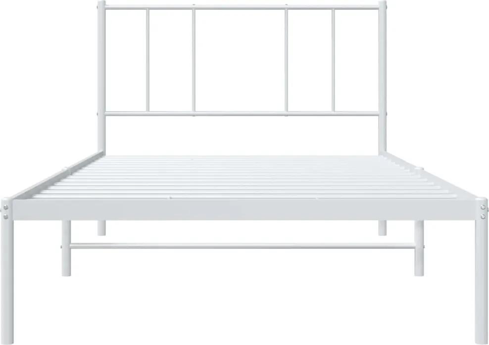 vidaXL Kovový rám postele s čelem 107 x 203 cm [352525] Barva: Černá