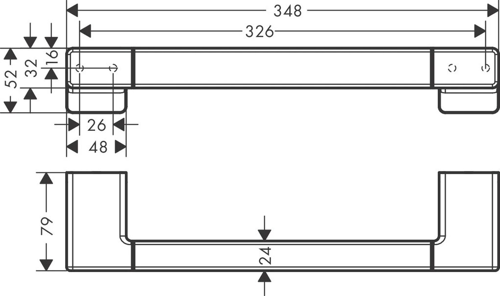 Hansgrohe AddStoris, madlo, kartáčovaný bronz, HAN-41744140
