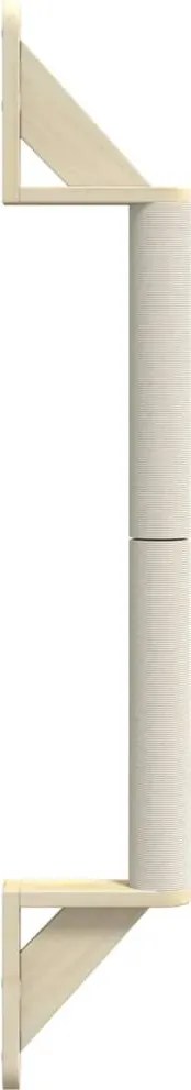 Nástěnné škrabadlo pro kočky 109 cm sisal 172408