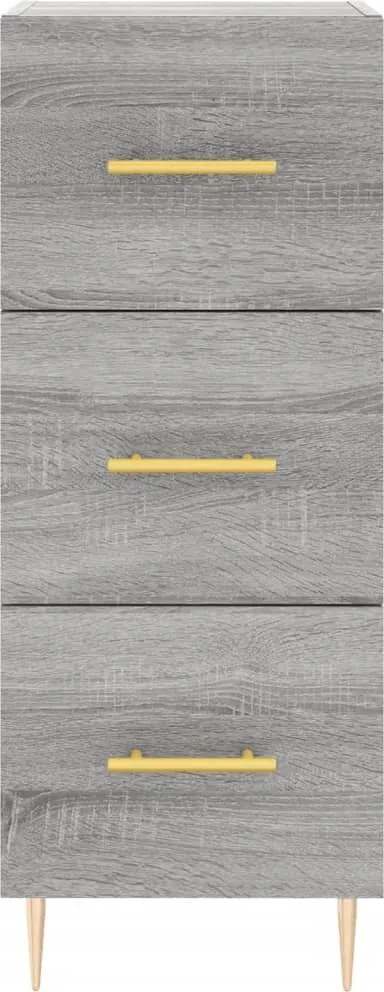 Skříň highboard šedá sonoma 34,5 x 34 x 180 cm kompozitní dřevo 3198847