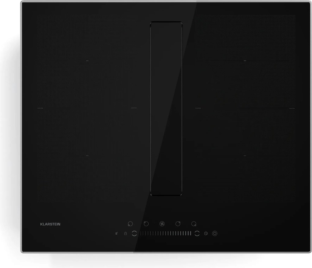 Klarstein Chef-Fusion Prime Down Air System, 2 v 1, indukční varná deska + digestoř, výkonný