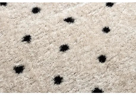 koberec FLUFFY 2370 shaggy tečky krém / antracit velikost 160x220 cm | krásné koberce cz