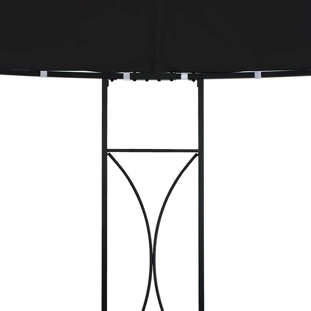 Altán 300 x 290 cm antracitový kruhový 310031