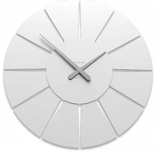 Designové hodiny 10-212 CalleaDesign Extreme M 60cm (více barevných variant) Barva béžová (nejsvětlejší)-11 - RAL1013 Dýha zebrano - 87