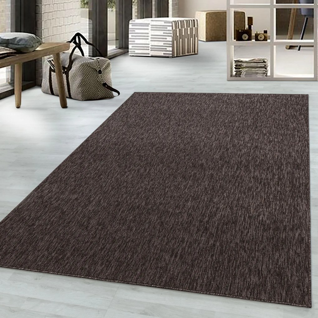 Ayyildiz, Kusový koberec Nizza 1800 brown, 60x100, hnědá, chodba / předsíň