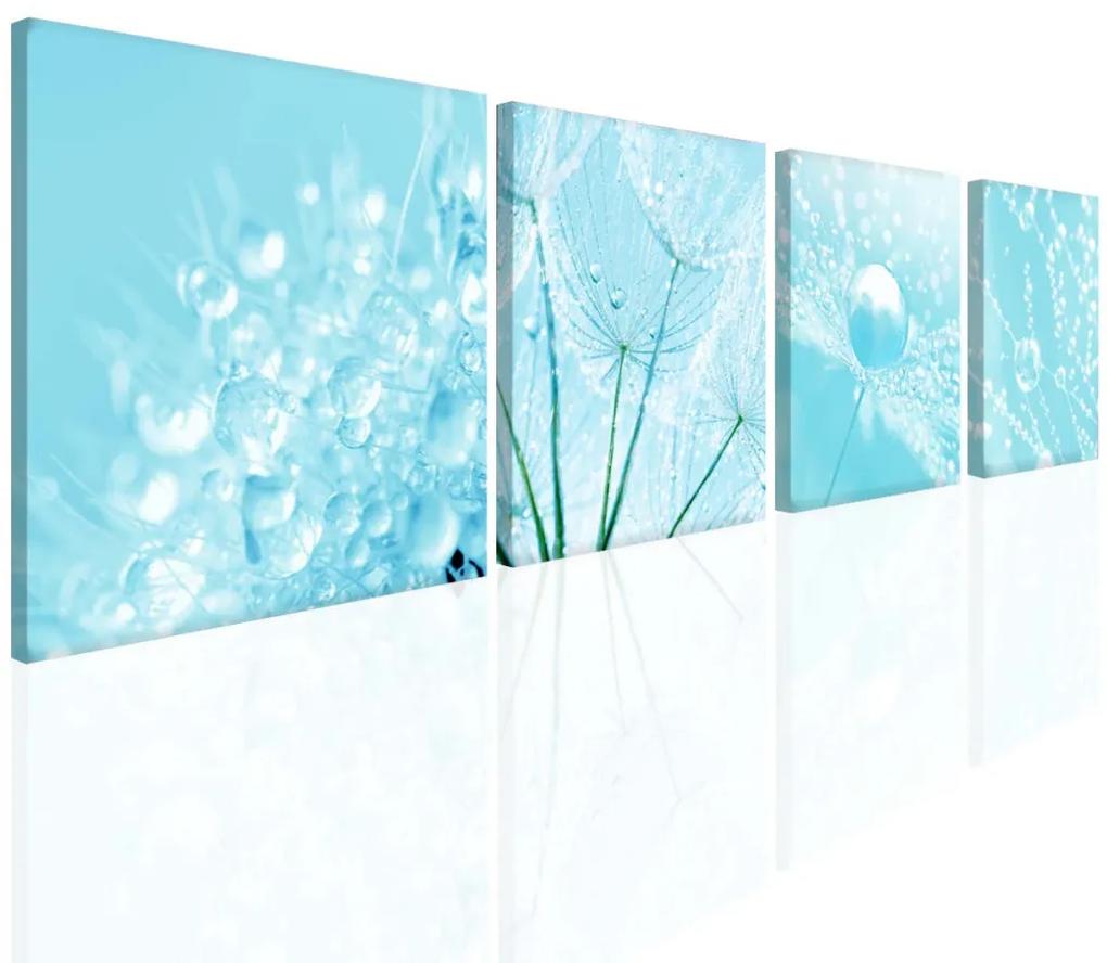 Blankytně modrá mandala (80x80 cm) - InSmile ®