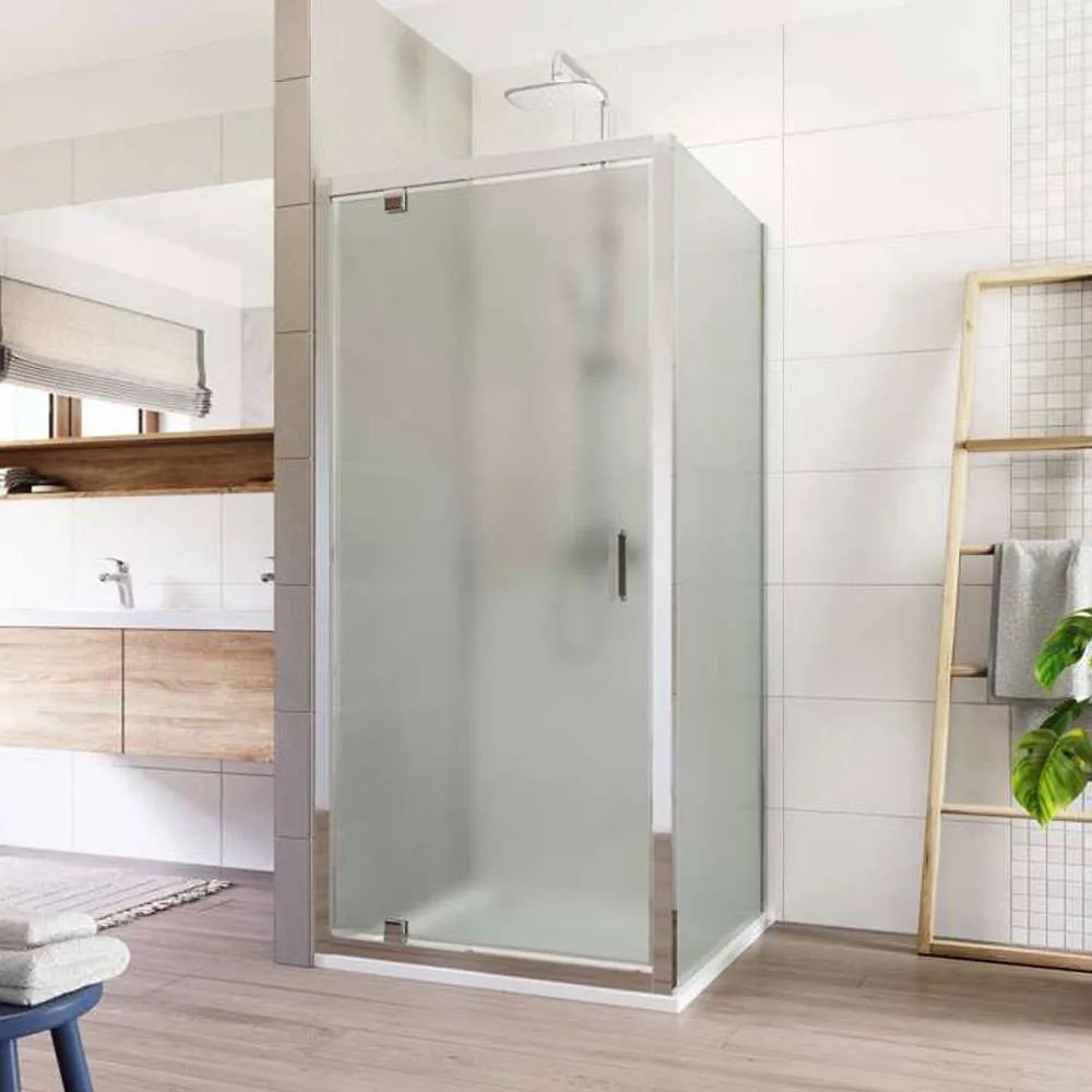 Mereo Lima sprchový kout čtverec 90x90190 cm sklo Point dveře pivotové ALU chrom CK86922K