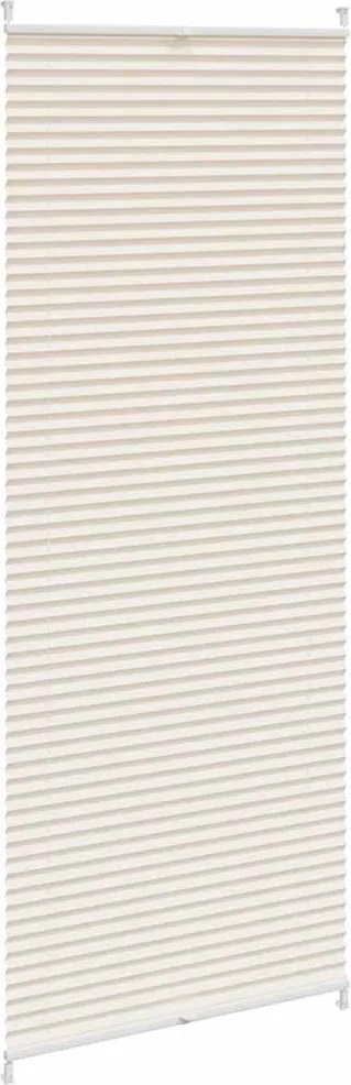 Plisovaná roleta 90 x 200 cm krémová 240640