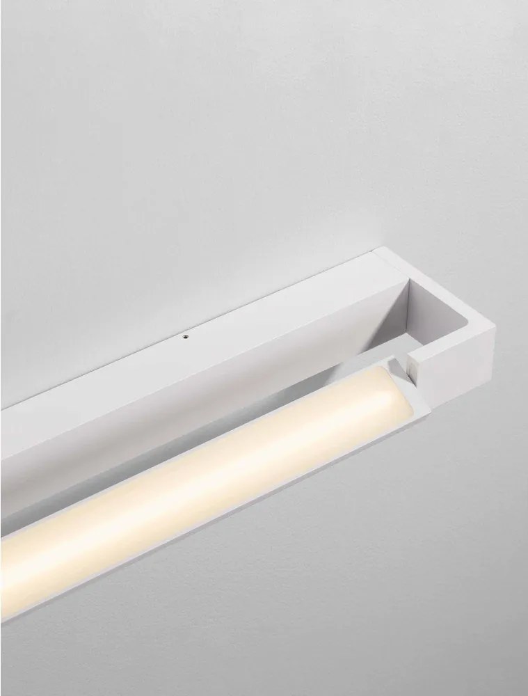 Matně bílé hliníkové LED nástěnné svítidlo Arga – Nova Luce