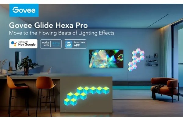 Govee - SADA 10x LED Svítidlo Glide Hexa Pro LED Smart RGBIC Wi-Fi