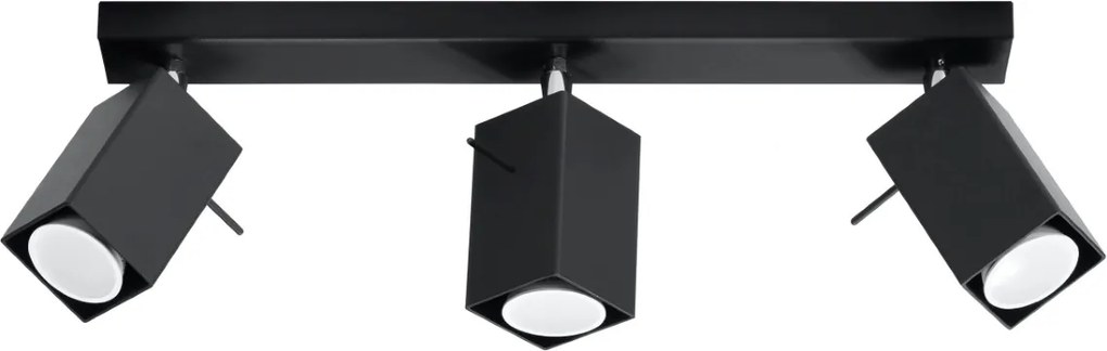 Sollux Lighting Stropní svítidlo MERIDA 3 černé