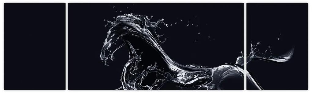 Obraz - Kůň a voda (170x50 cm)