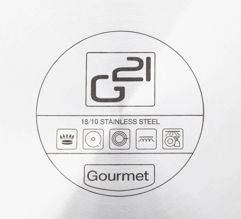 Sada nádobí G21 Gourmet Magic s cedníkem, 4 díly, nerez [6352117]