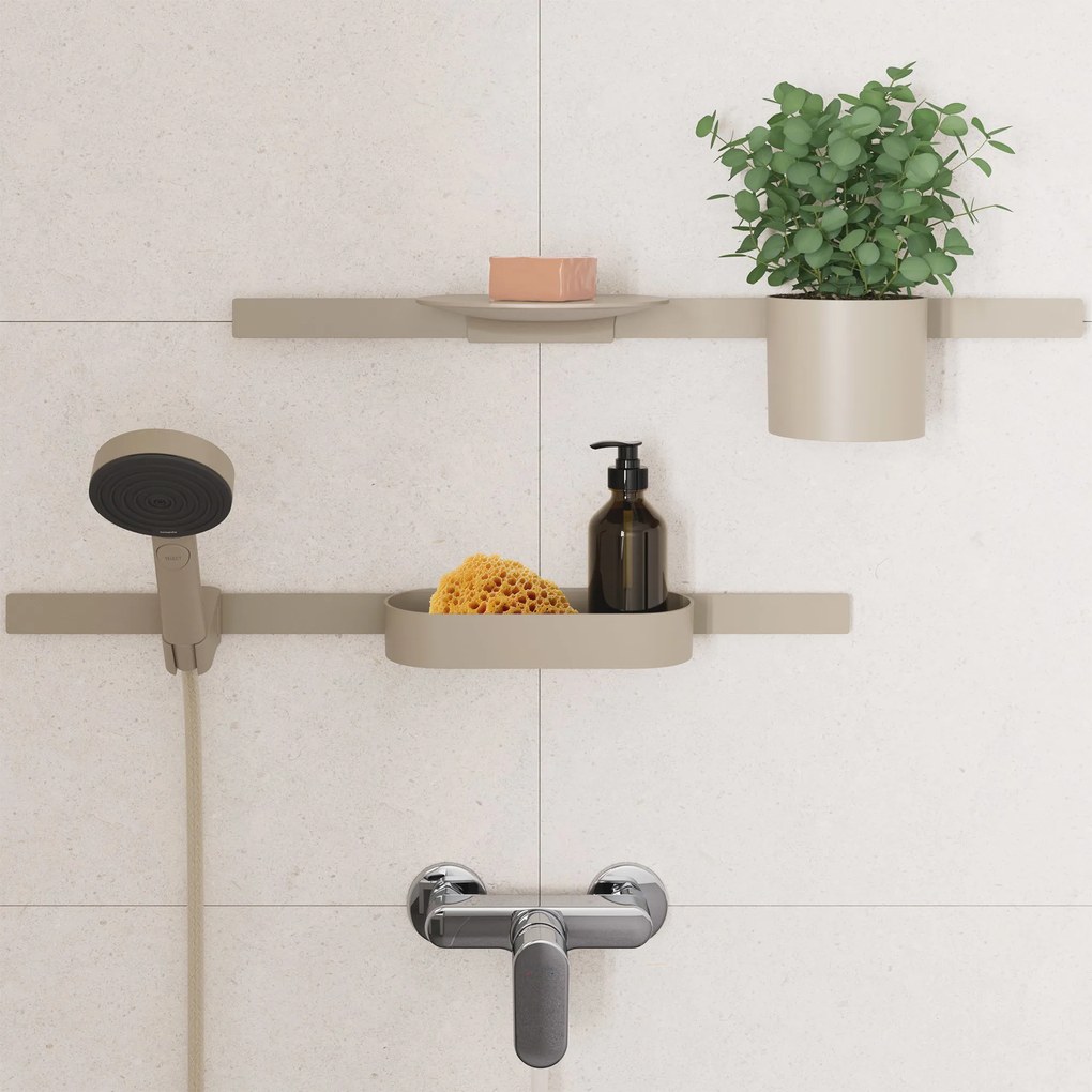 Hansgrohe WallStoris Planet Edition, odkládací polička, sand (recyklované), HAN-28912210
