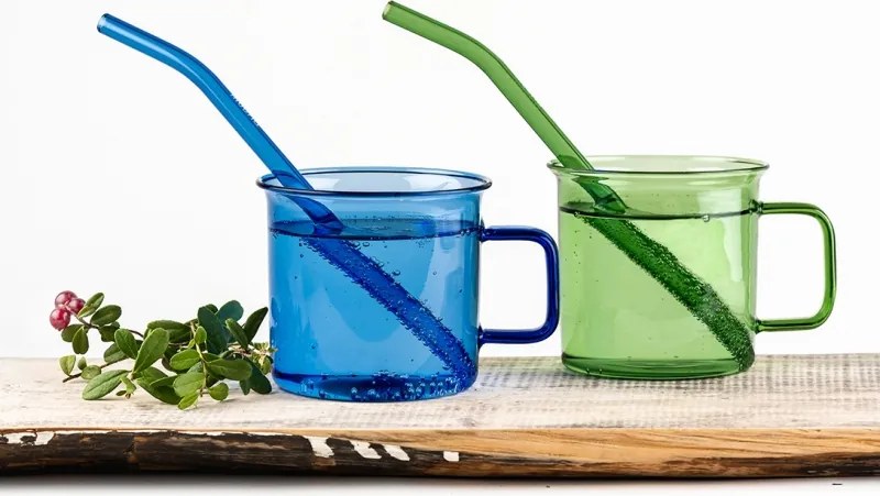 Hrnek Glass 0,35l, modrý