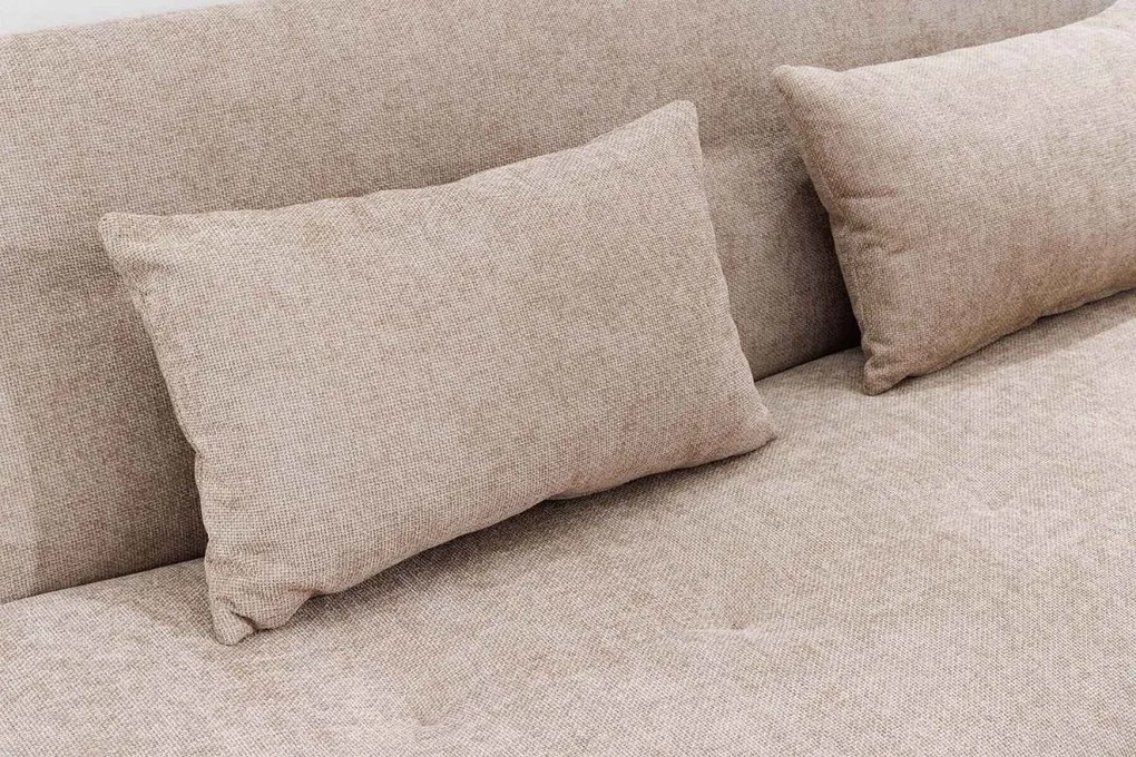 Designová rozkládací pohovka Litonya 200 cm šedo-hnědá