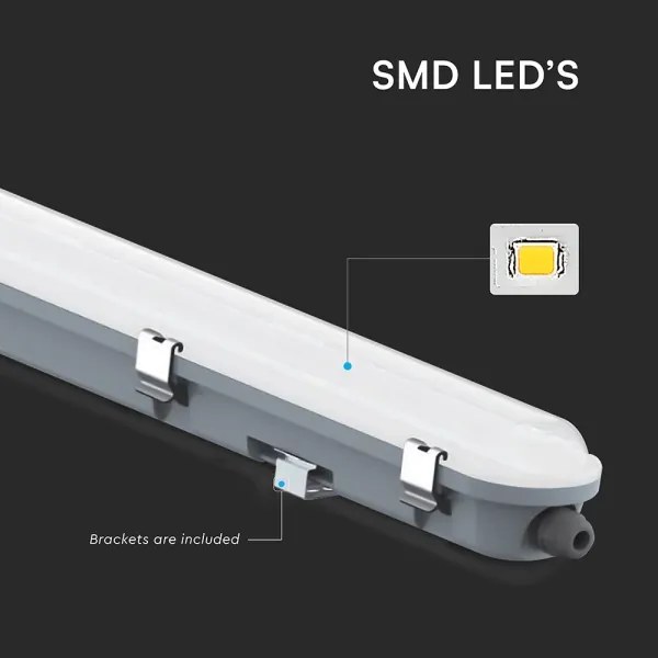 LED Technické zářivkové svítidlo se sen. pohybu LED/36W/230V 6500K IP65 120 cm