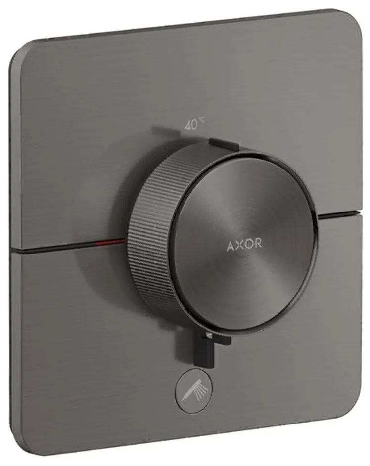 Axor ShowerSelect ID - Termostatická sprchová baterie pod omítku, HighFlow, kartáčovaný černý chrom 36778340