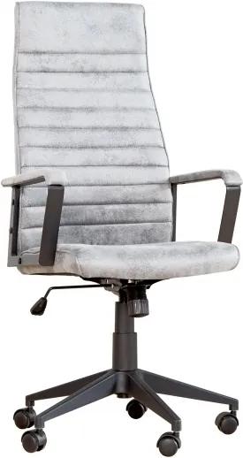INV Kancelářská židle Stripe vysoká šedá vintage