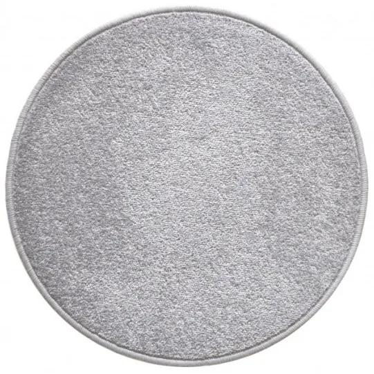 Eton šedý koberec kulatý průměr 80 cm