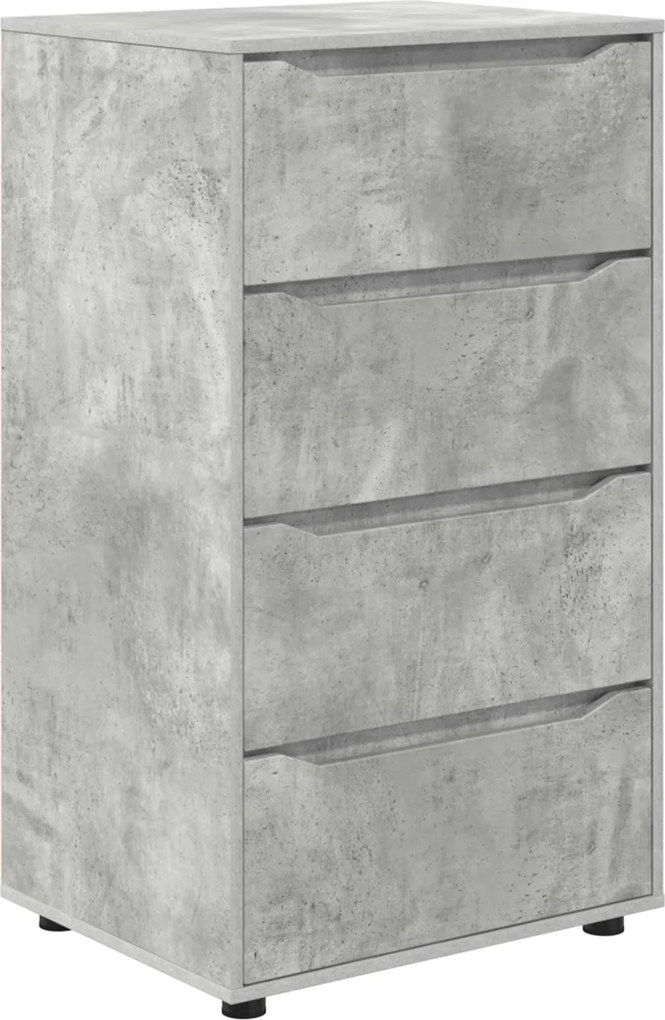 Úložné skříně 60 x 48 x 105 cm Kompozitní dřevo Betonově šedá 3406238