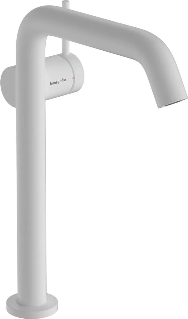Hansgrohe Tecturis S, páková baterie pro umyvadlovou mísu 240 Fine CoolStart EcoSmart+ bez odtokové soupravy, bílá matná, HAN-73372700