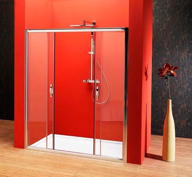 Sprchové dveře čtyřdílné posuvné - sklo čiré (SG1415) Gelco