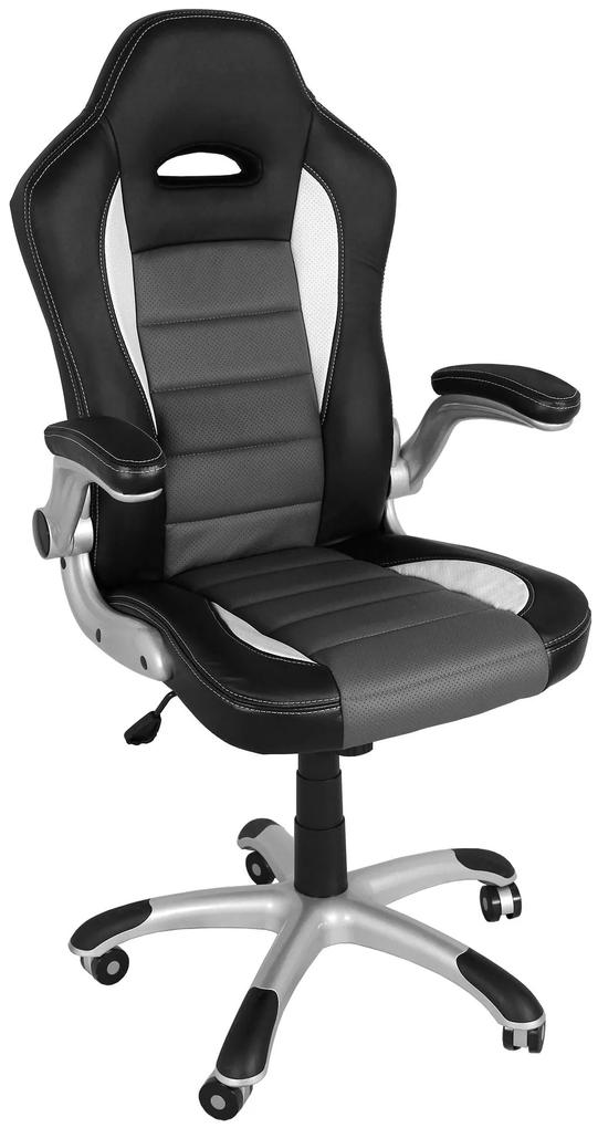 Kancelářská židle  Hawaj Nürburg | černo-šedo-bílá