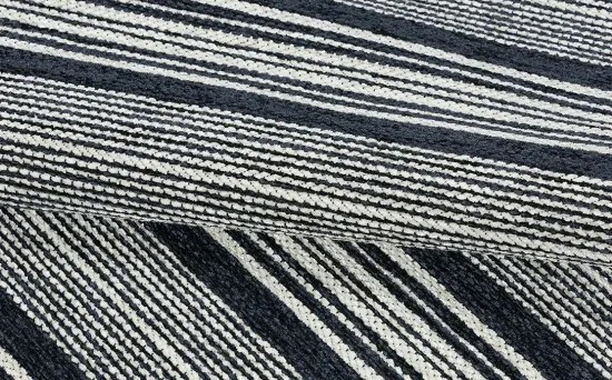 Oriental Weavers, Pratelný běhoun Laos 125/999X, 55x85, černobílá, chodba / předsíň
