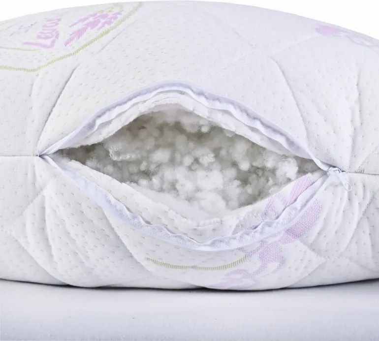 Polštář prošívaný antialergický 70 x 90 cm Lavender EMI 1+1 ZDARMA