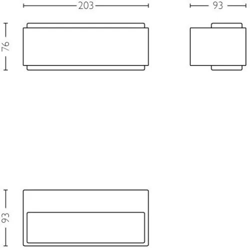 Venkovní nástěnné LED svítidlo Philips Stratosphere 16487/93/P0 9W 4000K neutrální bílá IP44