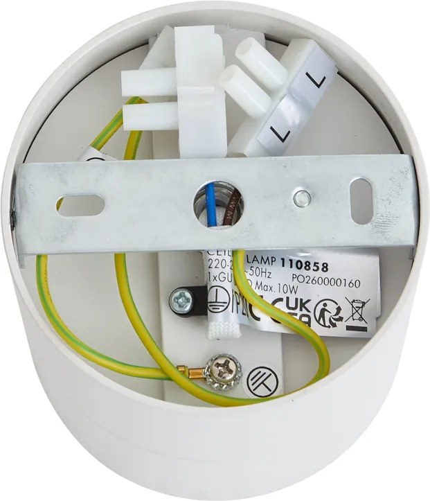 Moderní přisazené bodové svítidlo bílé GU10 50 mm naklápěcí - Echo