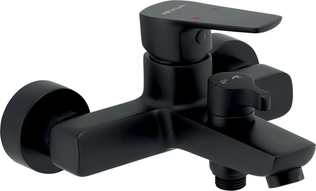 Novaservis Metalia 58, vanová baterie bez příslušenství 150 mm, černá, 58020/1-5