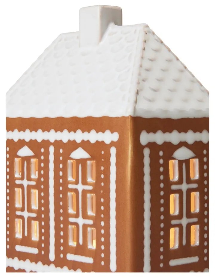Keramický svícen na čajovou svíčku Gingerbread Lighthouse – Kähler Design