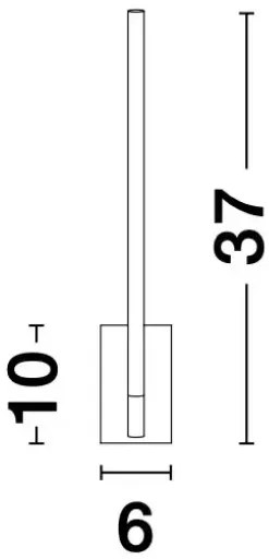 Designové nástěnné svítidlo Raccio A 6 černé