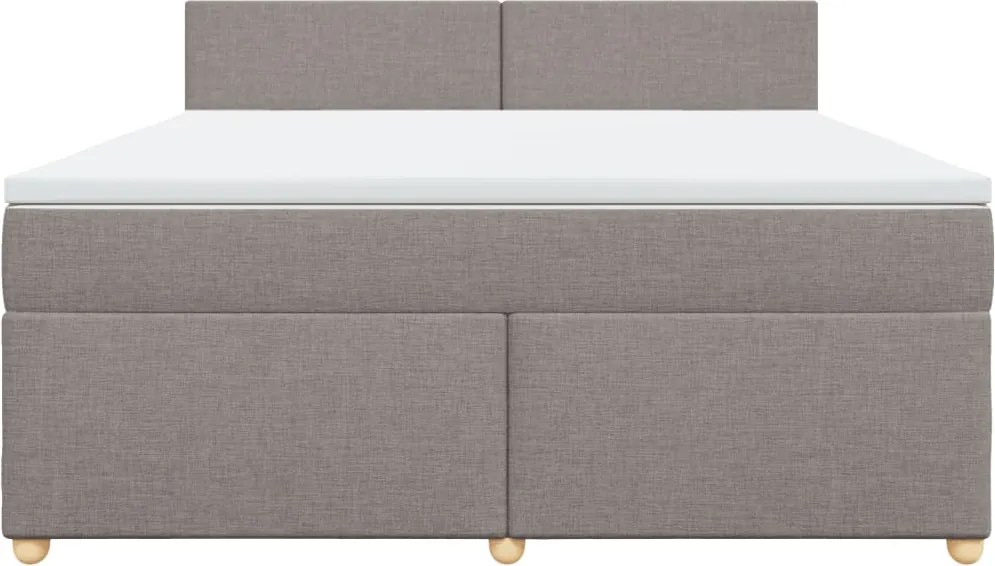 Box spring postel s matrací taupe 180x200 cm textil 3289056