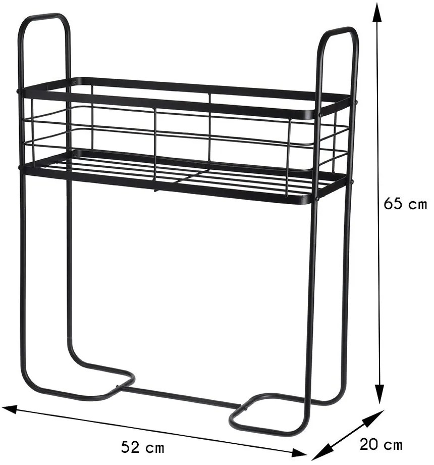DekorStyle Stojan na květináč DERO černý