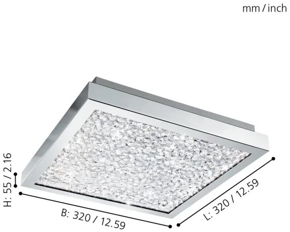 Eglo 32025 - LED Stropní svítidlo CARDITO LED/16W/230V