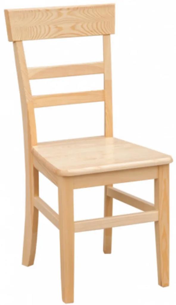 dřevěná jídelní židle z masivního dřeva borovice KRZ-O7 metdrew