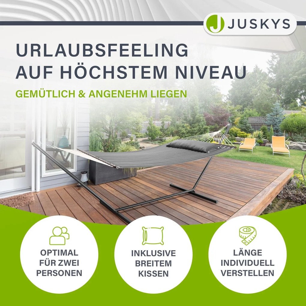 Juskys Houpací síť Cata se stojanem Barva: antracitová