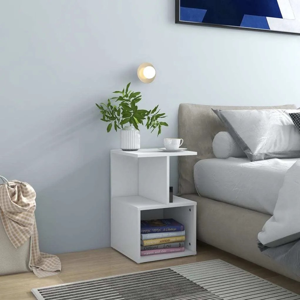 vidaXL Noční stolek 35 x 35 x 55 cm kompozitní dřevo [806346] Barva: Staré dřevo